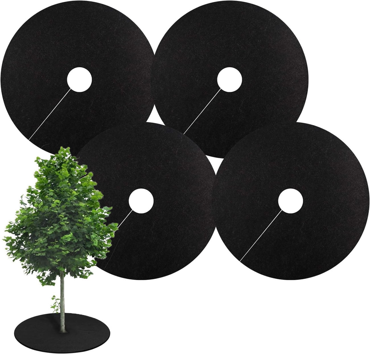 Tree Protector Mat,Bexikou 4 Pcs 20.5 Inch Round Anti Grass Cover,Non ...
