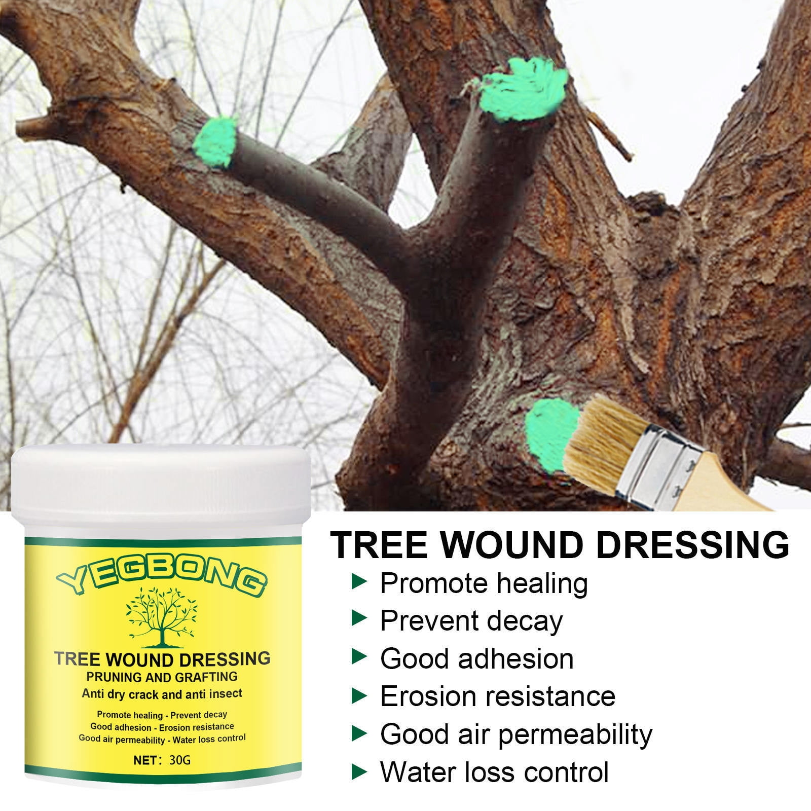Tree Pruning Sealer, Tree Grafting Supplies, Tree Wound Sealer Healing ...