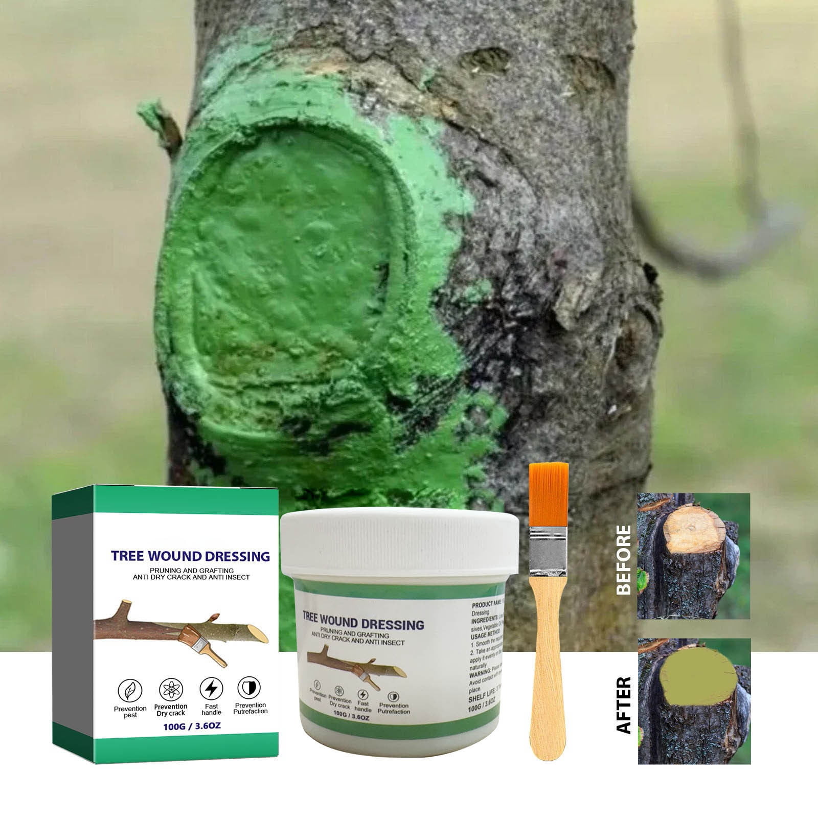 Tree Pruning Wound Healing; Bonsai Care Dressing; Garden Plant Grafting ...