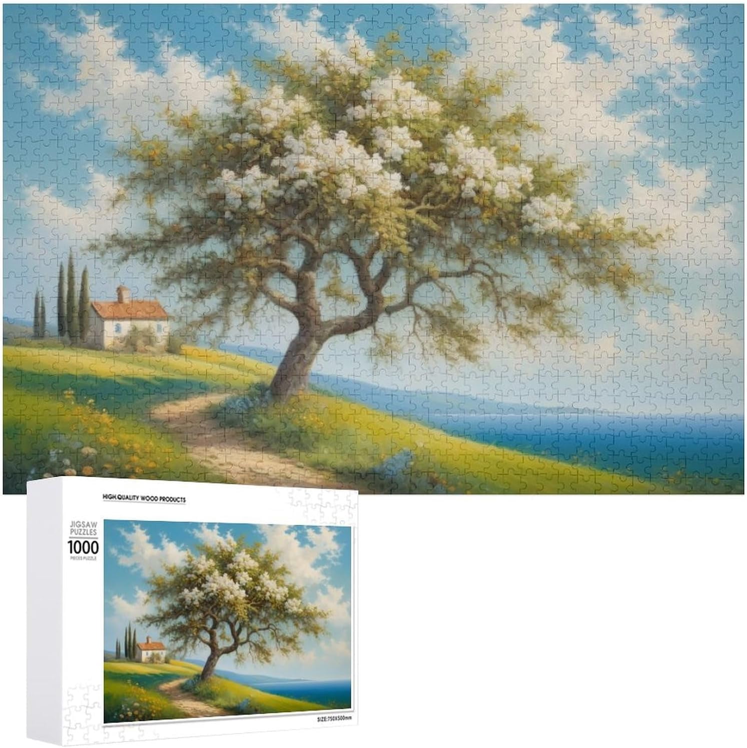 Tree Puzzle 1000 Pieces Jigsaw Puzzles for Adults and Children,30.7"x20 ...