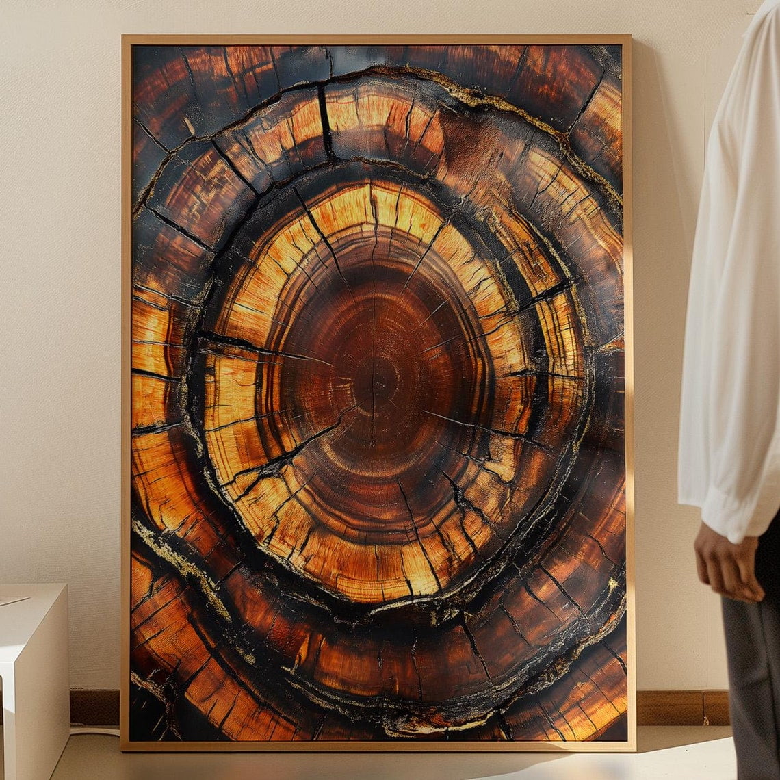 Tree Ring Wall Art, Tree Ring Wall Decor, Minimalist Art, Modern ...