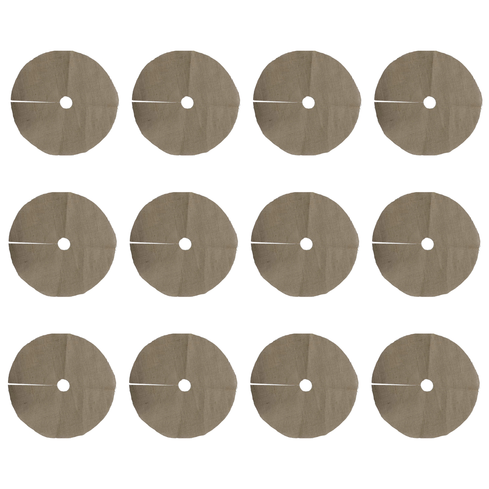 Tree Root 12 Pcs Degradable Tree Mulch Ring Round Anti-grass Protector ...