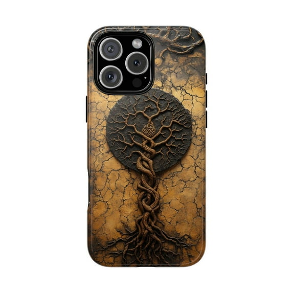 Tree Root Nordic Branches Viking Symbol Pattern Art Case with iPhone 17 ...