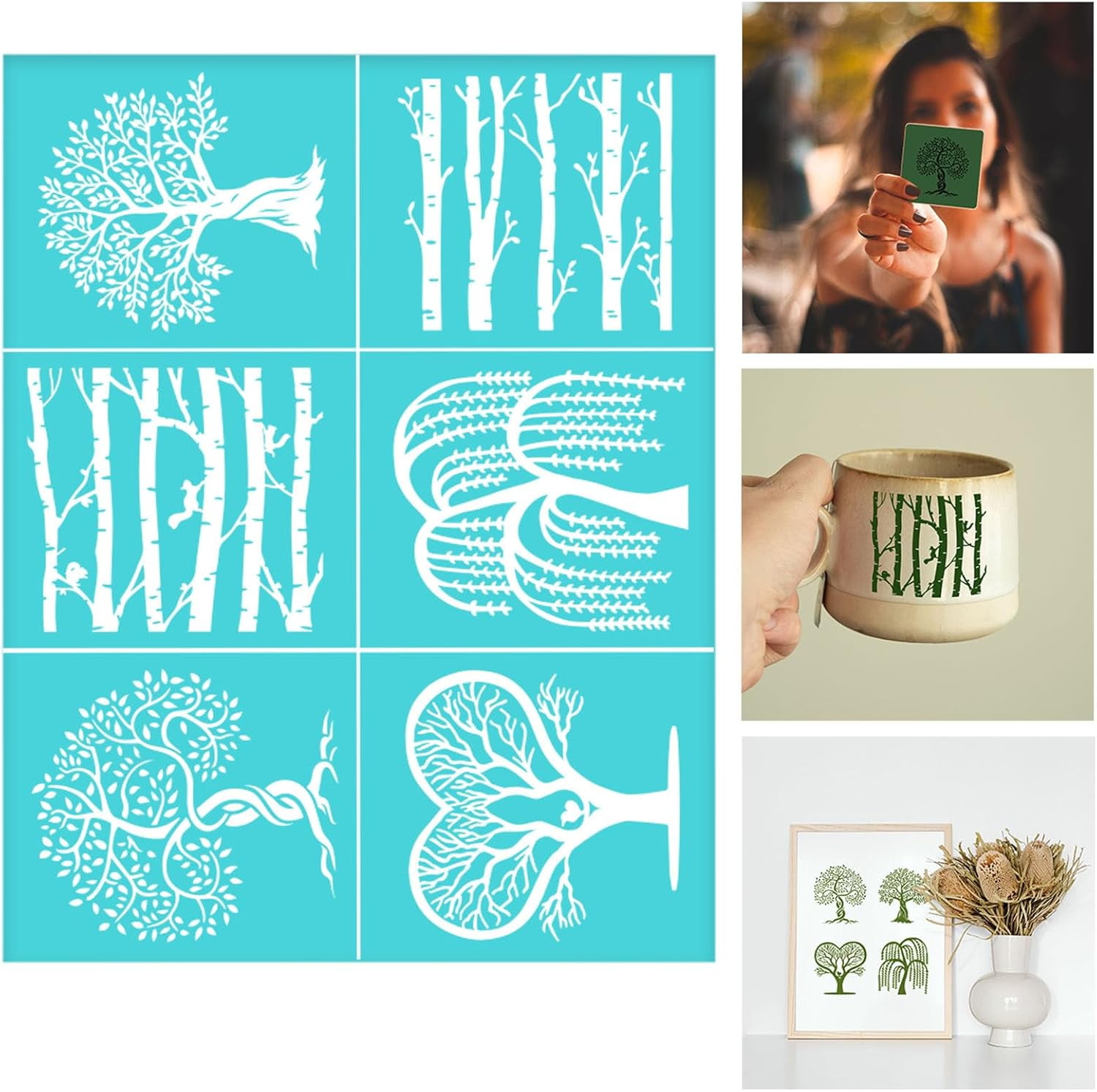 Tree Screen Printing Template 8.5 x 11 inch Tree of Life Self-Adhesive ...