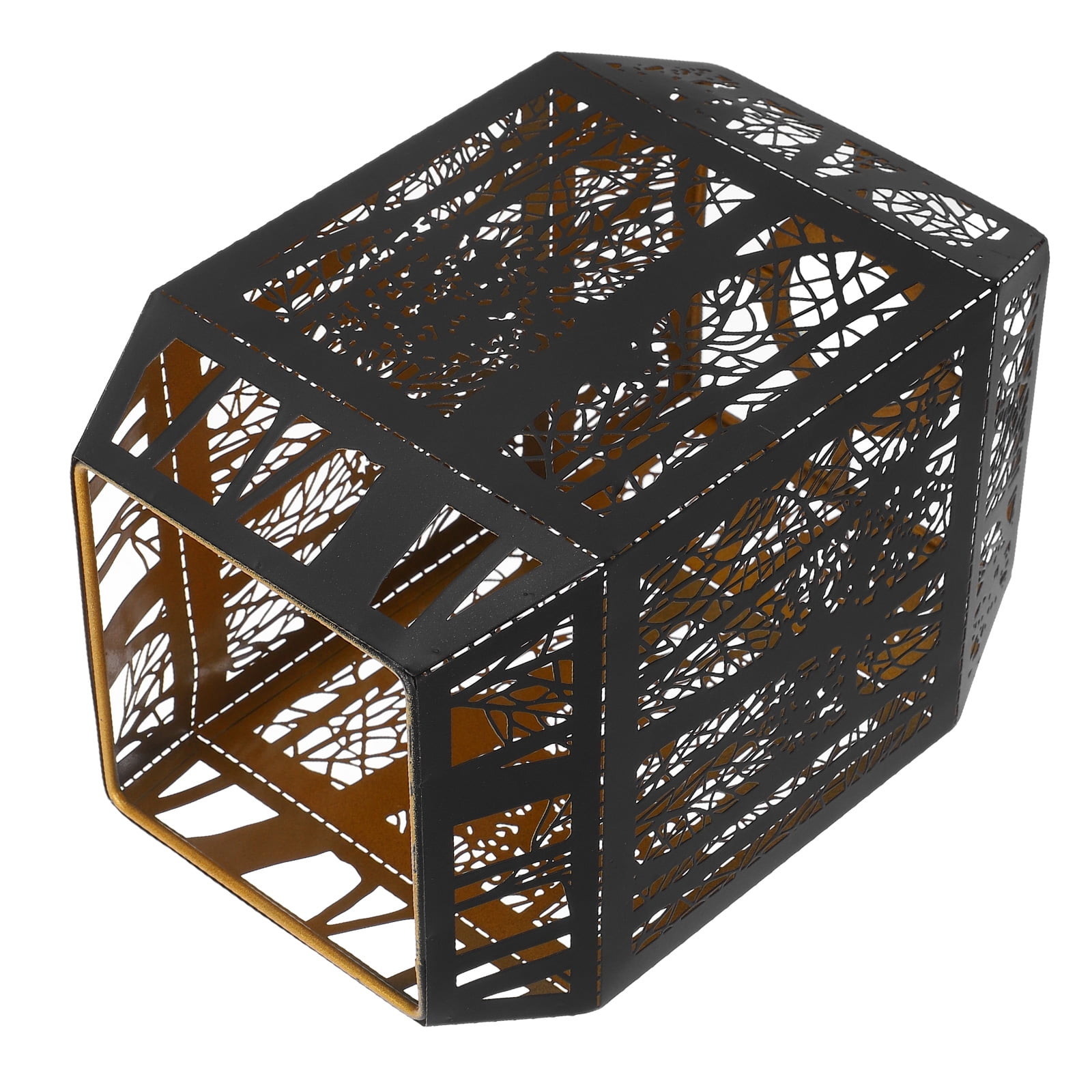 Tree Shadow Lamp Shade Iron Table Lamp Shade Square Hollow Lampshade ...