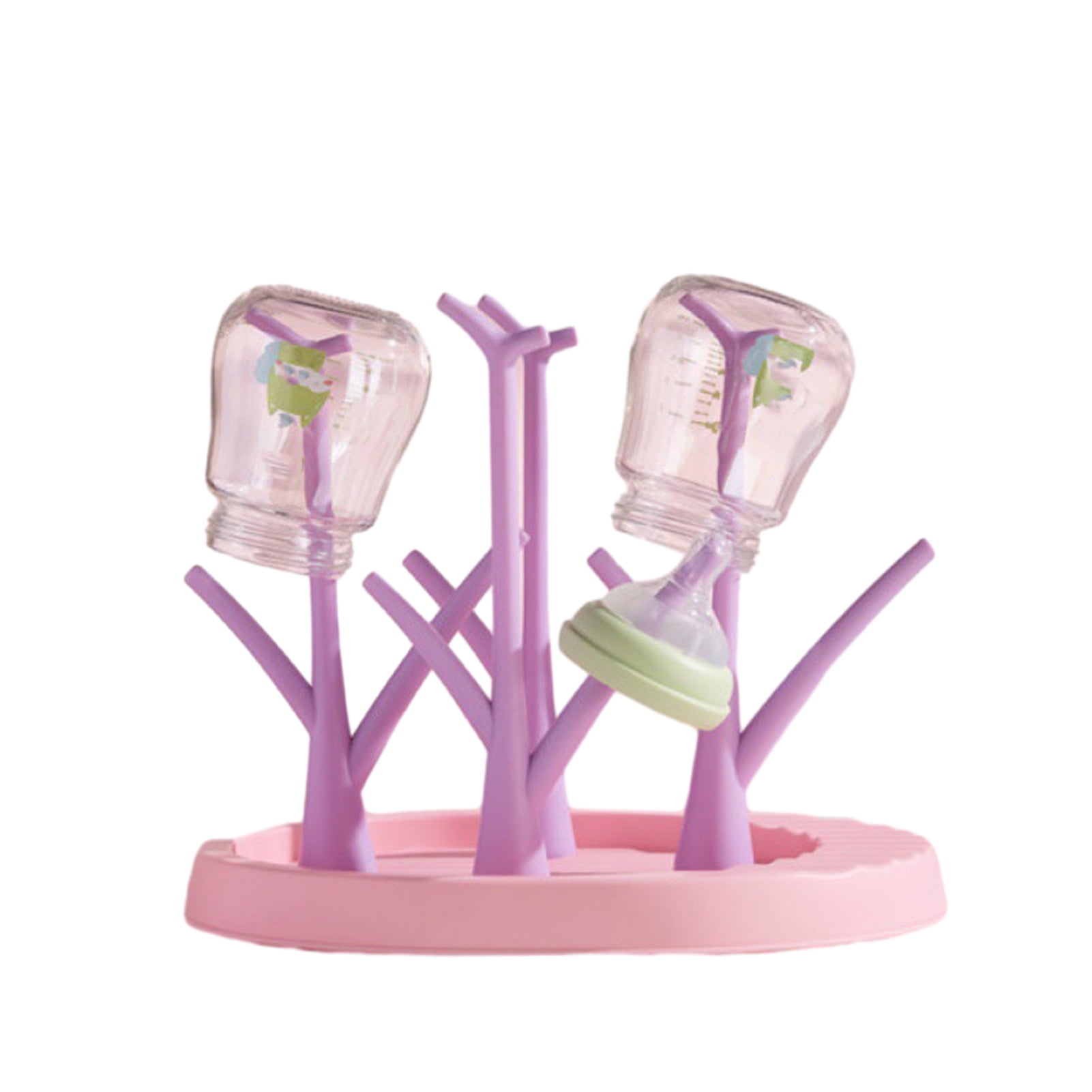 Tree-Shaped Baby Bottle Drain Rack Detachable Stick Easy Cleaning ...