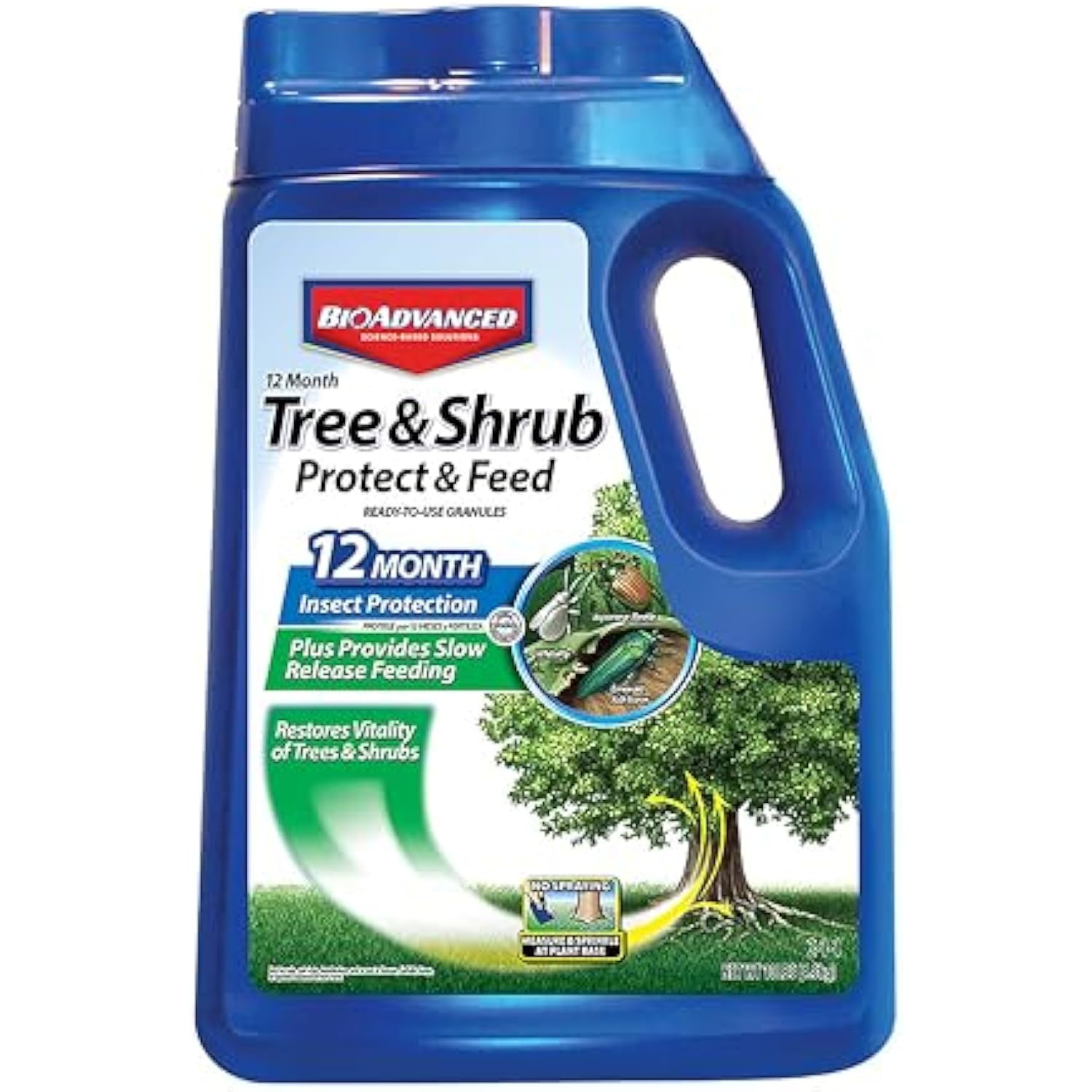 Tree and Shrub Insect Killer & Fertilizer Granules - 10lb, Long-Lasting ...