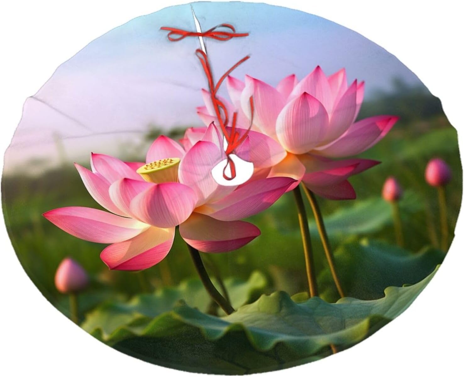 Tree Skirtbeautiful Lotus Flower 30-36- 48h ration Plush Tree Skirt ...