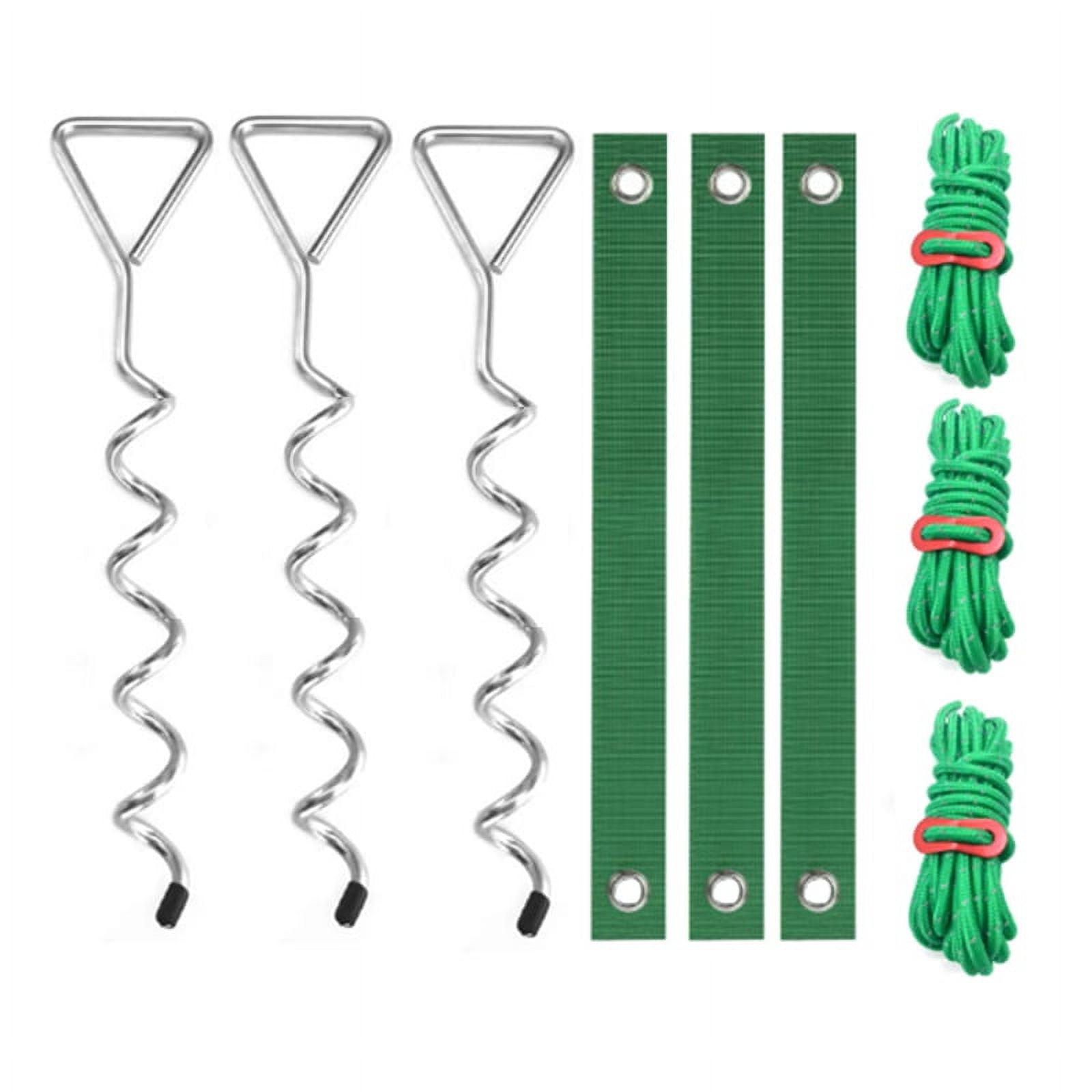 Tree Stake Kit, Heavy Duty Spiral Tree Stakes and Supports for Leaning ...