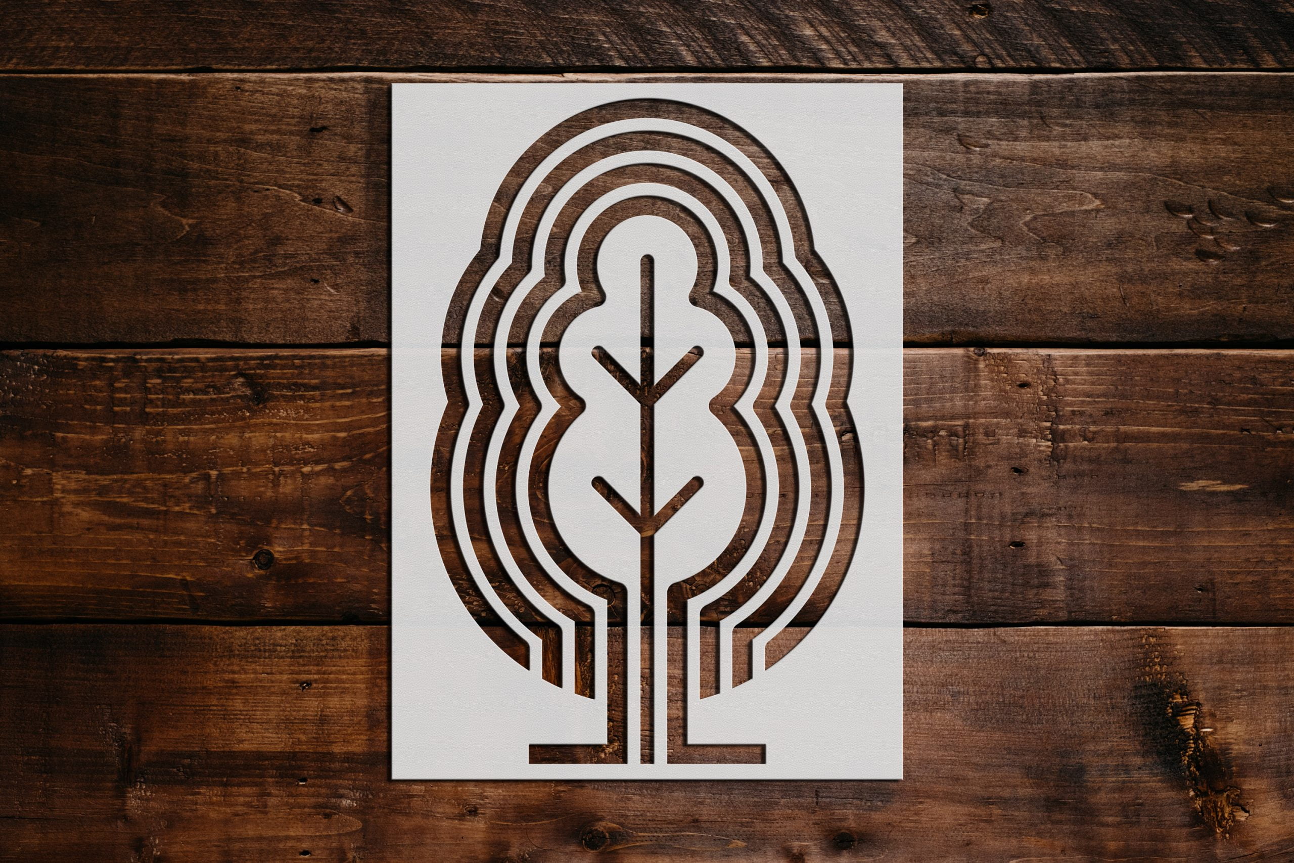Tree Stencil - Art and Wall Stencil (18"x12") - Walmart.com