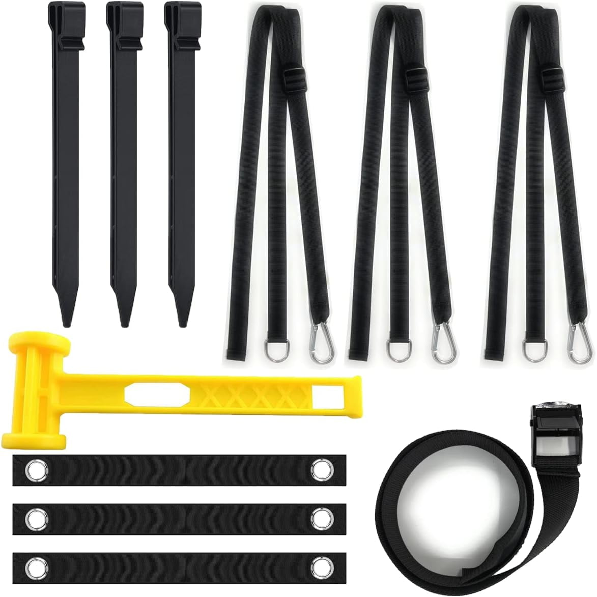 "Ikerall Tree Support Straps, Nylon Tree Straightening Ties, Heavy-Duty ...