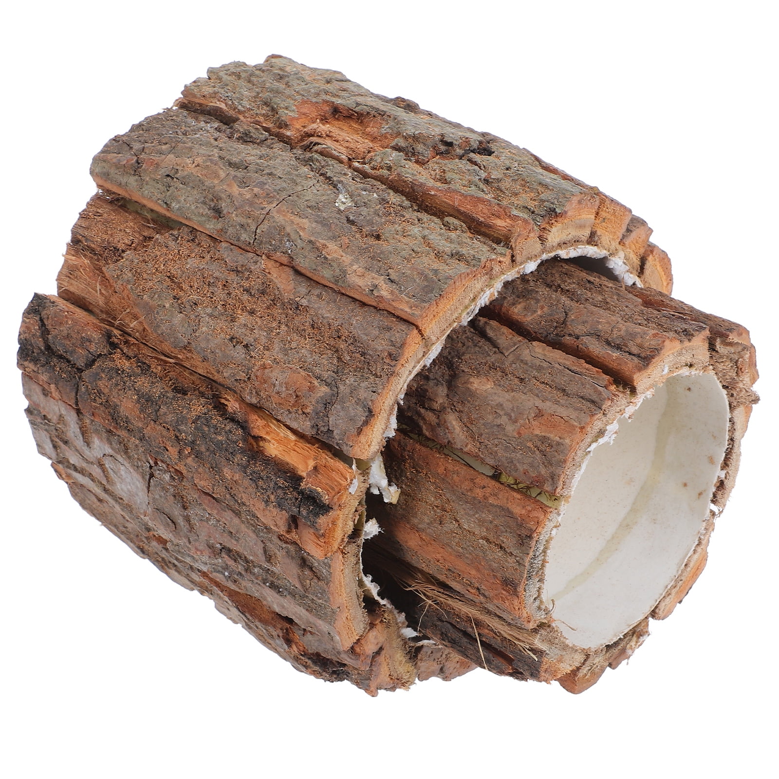 Tree Stump Flower Pot,6 Pcs Wood Bark Flower Pot Rustic Succulent ...