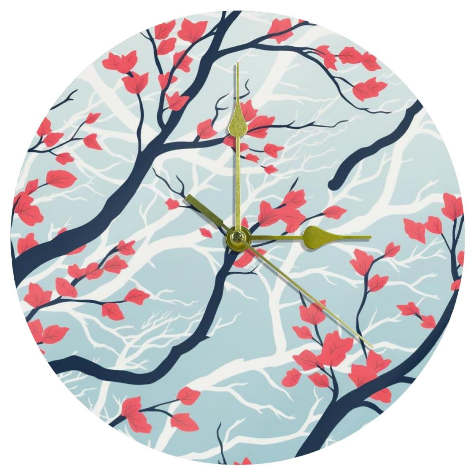 Tree Stylish Circular Wall Clock - Durable Acrylic Material - Modern ...