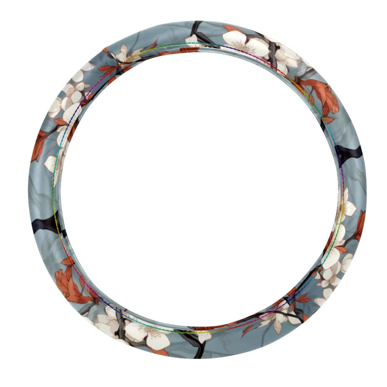 Tree Stylish Steering Wheel Cover 14.5 Inch PVC Leather for Car ...