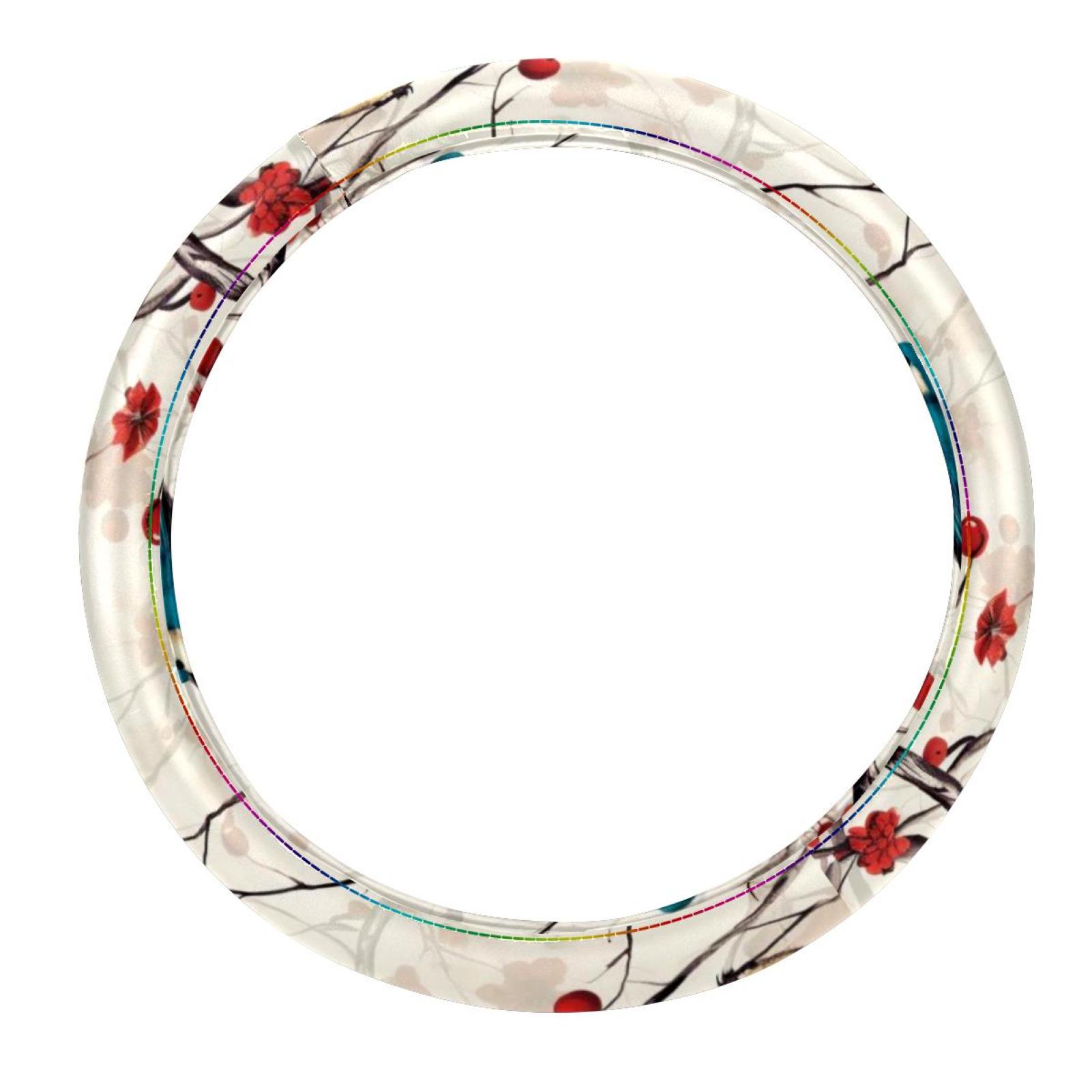 Tree Stylish Steering Wheel Cover - PVC & Synthetic Leather - Car Wheel ...