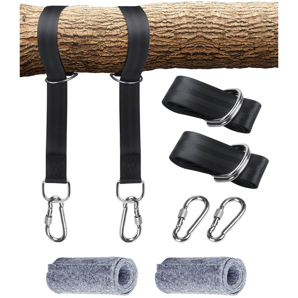 Tree Swing Hanging Straps Heavy Duty Swing Hangers Set with Carabiners ...