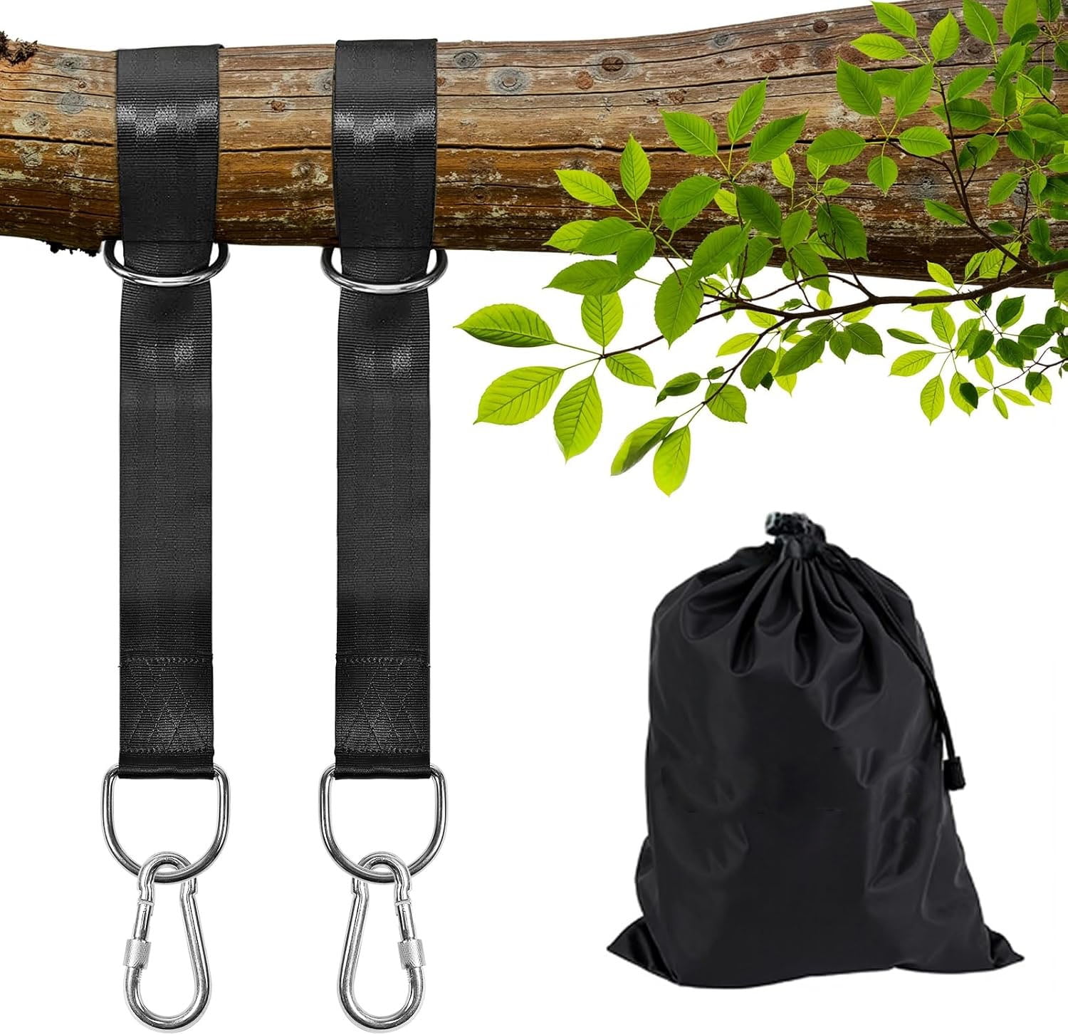 Tree Swing Hanging Straps Kit Holds 2000 lbs,5ft Extra Long Straps ...