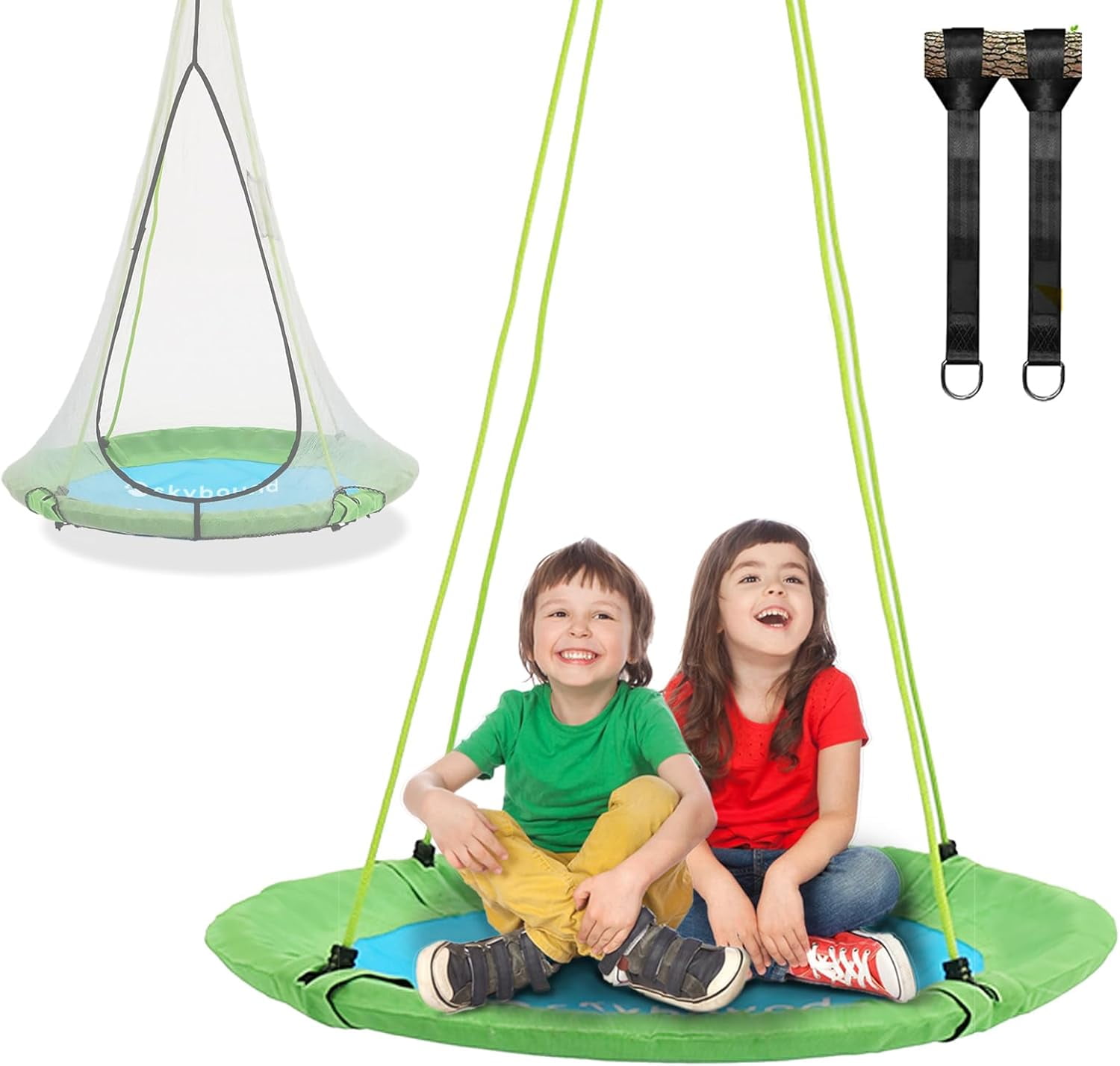 Tree Swing Saucer Swing - 600LB Weight Capacity - Outdoor Swing with ...
