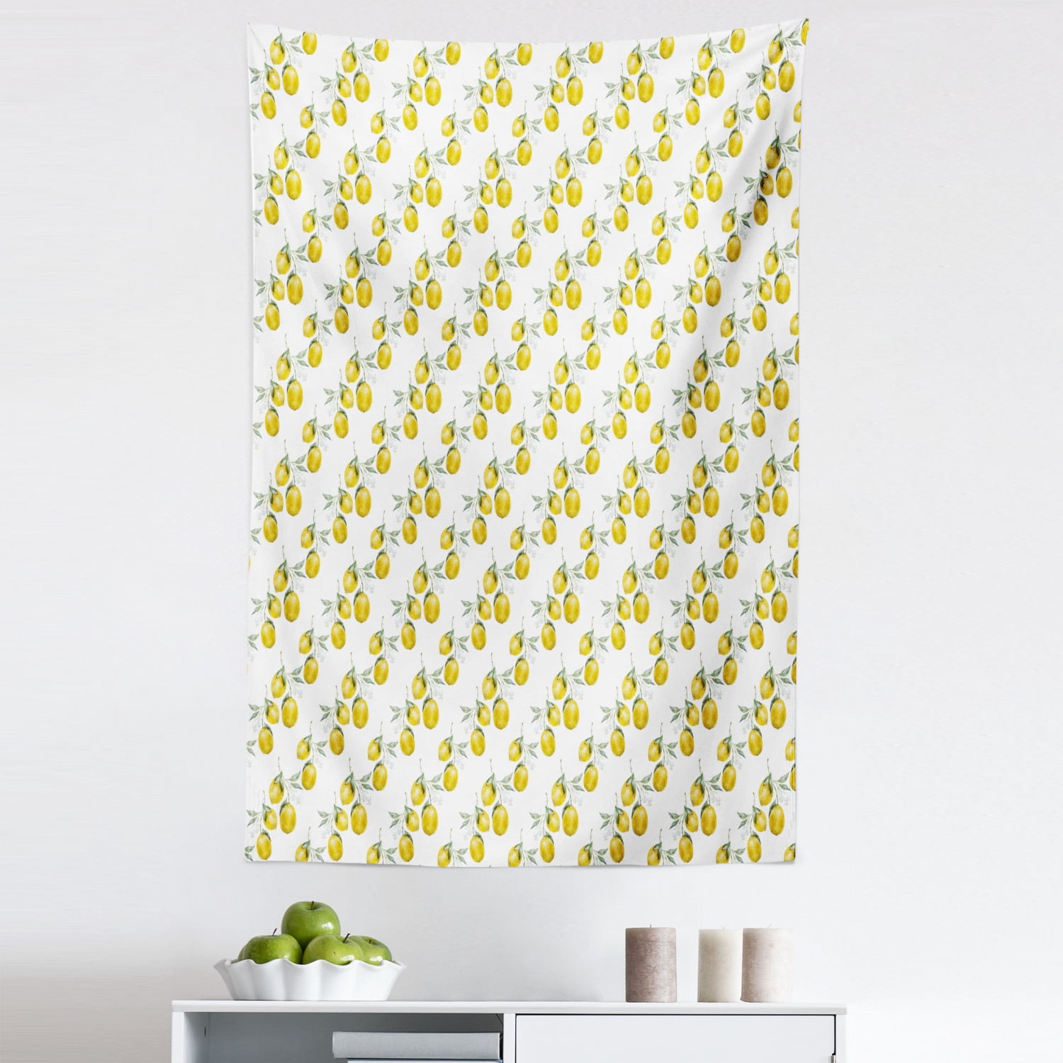 Tree Tapestry, Lemon Tree Branches Agriculture Kitchen Lemonade Citrus ...