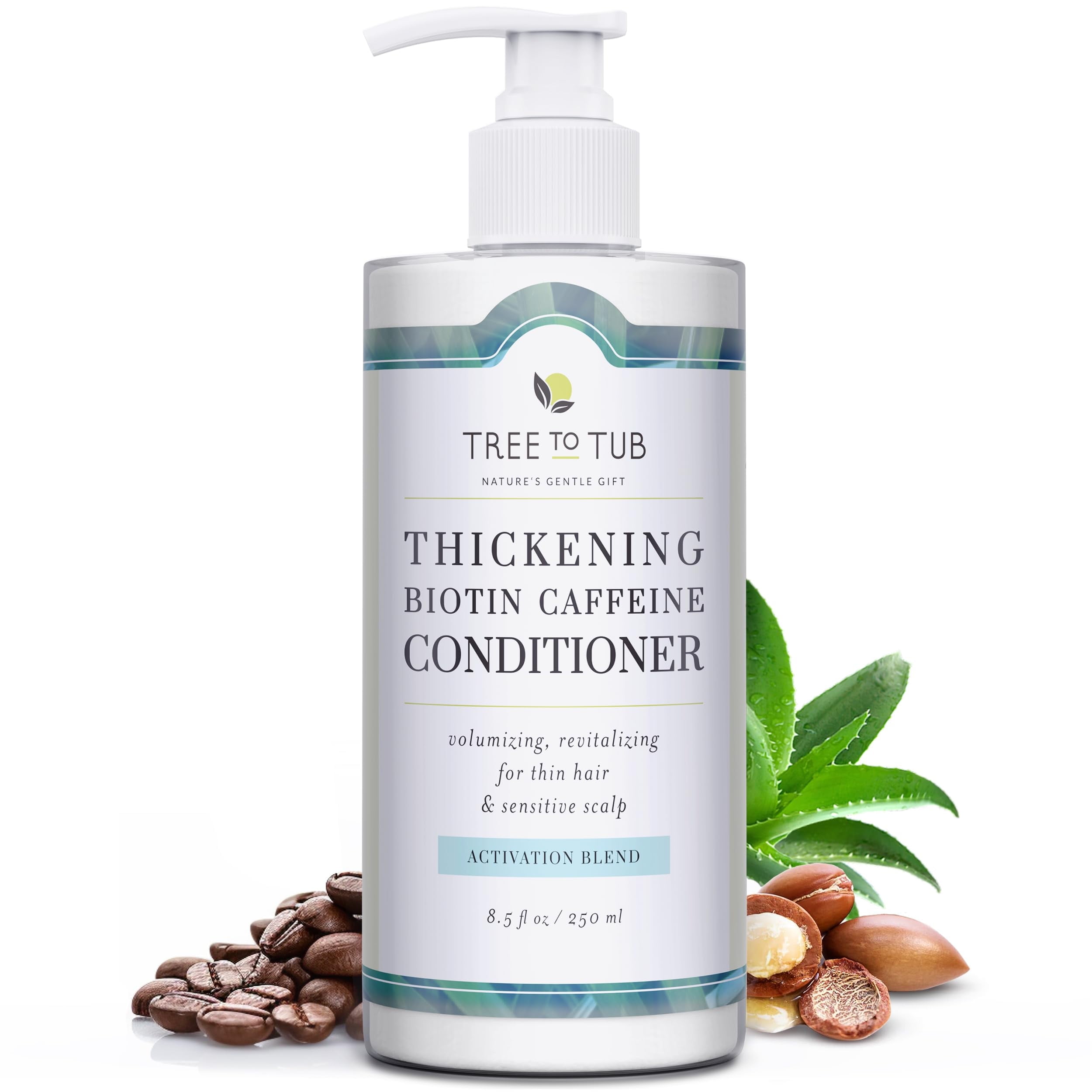 Tree To Tub Biotin Conditioner - Caffeine for Fuller Hair, Thickening ...
