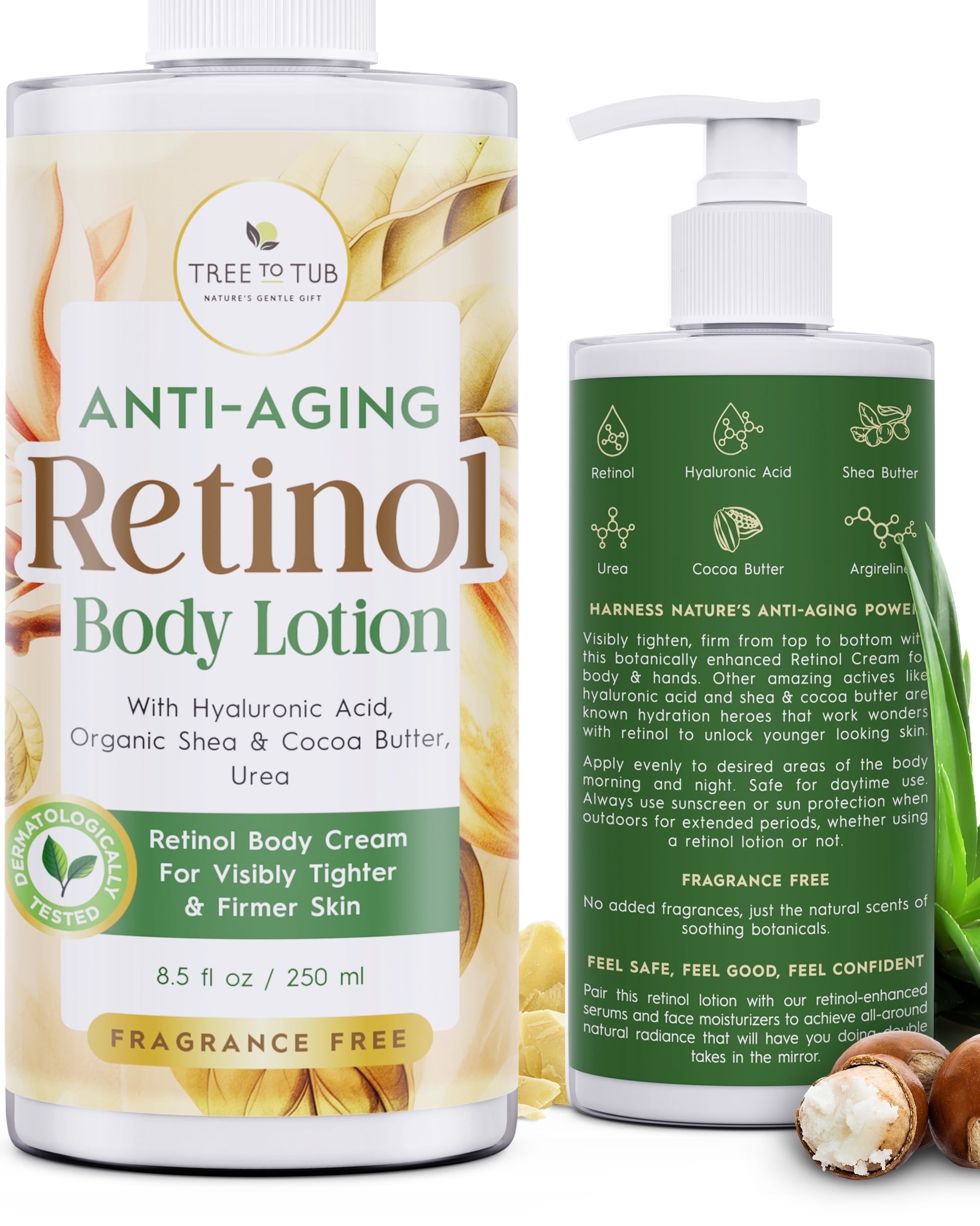 Tree To Tub Retinol Body Lotion - Hydrating Retinol Body Cream, Retinol ...