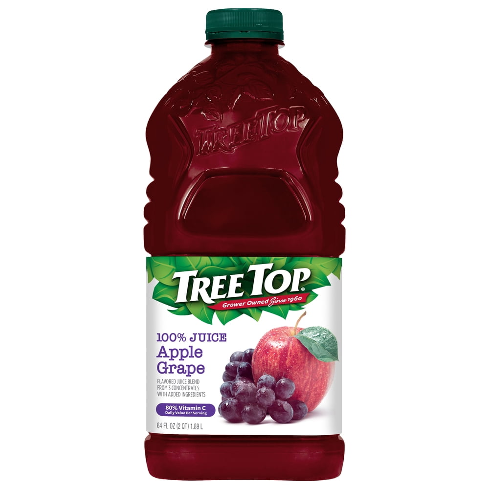 Tree Top 100% Pure Fruit Apple Grape Juice, Concentrated, Gluten-Free ...
