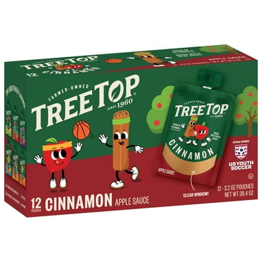 (4 pack) Tree Top Apple Sauce, Original, 4 Ounce Cup, 6 Count - Walmart.com