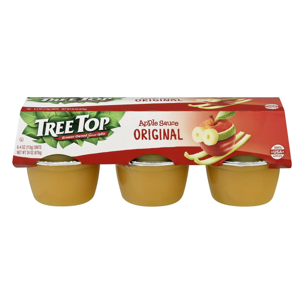 Tree Top Original Applesauce Cups, 6 Ct - Walmart.com