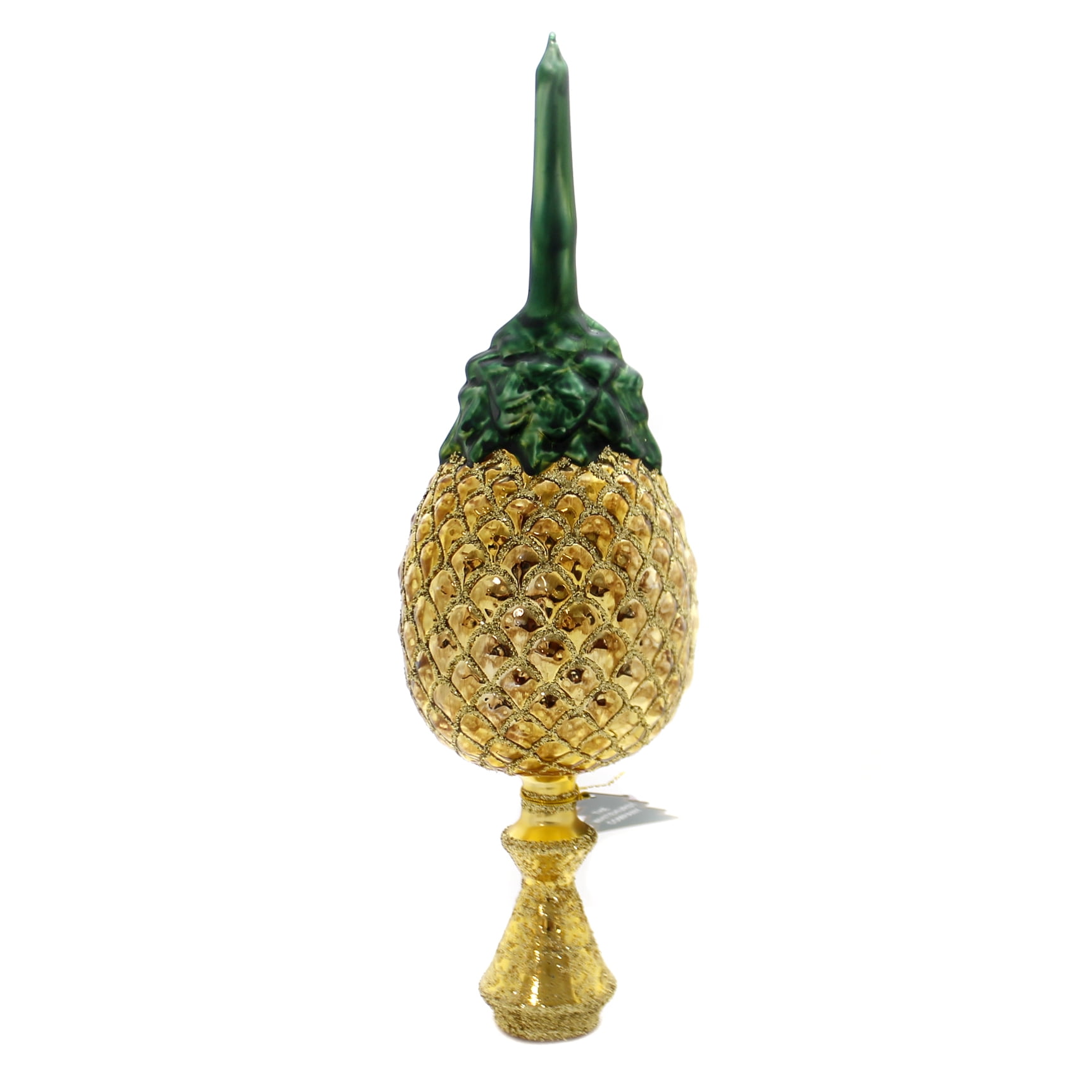 Tree Topper Finial Pineapple Treetopper Glass Welcome Hand Painted ...
