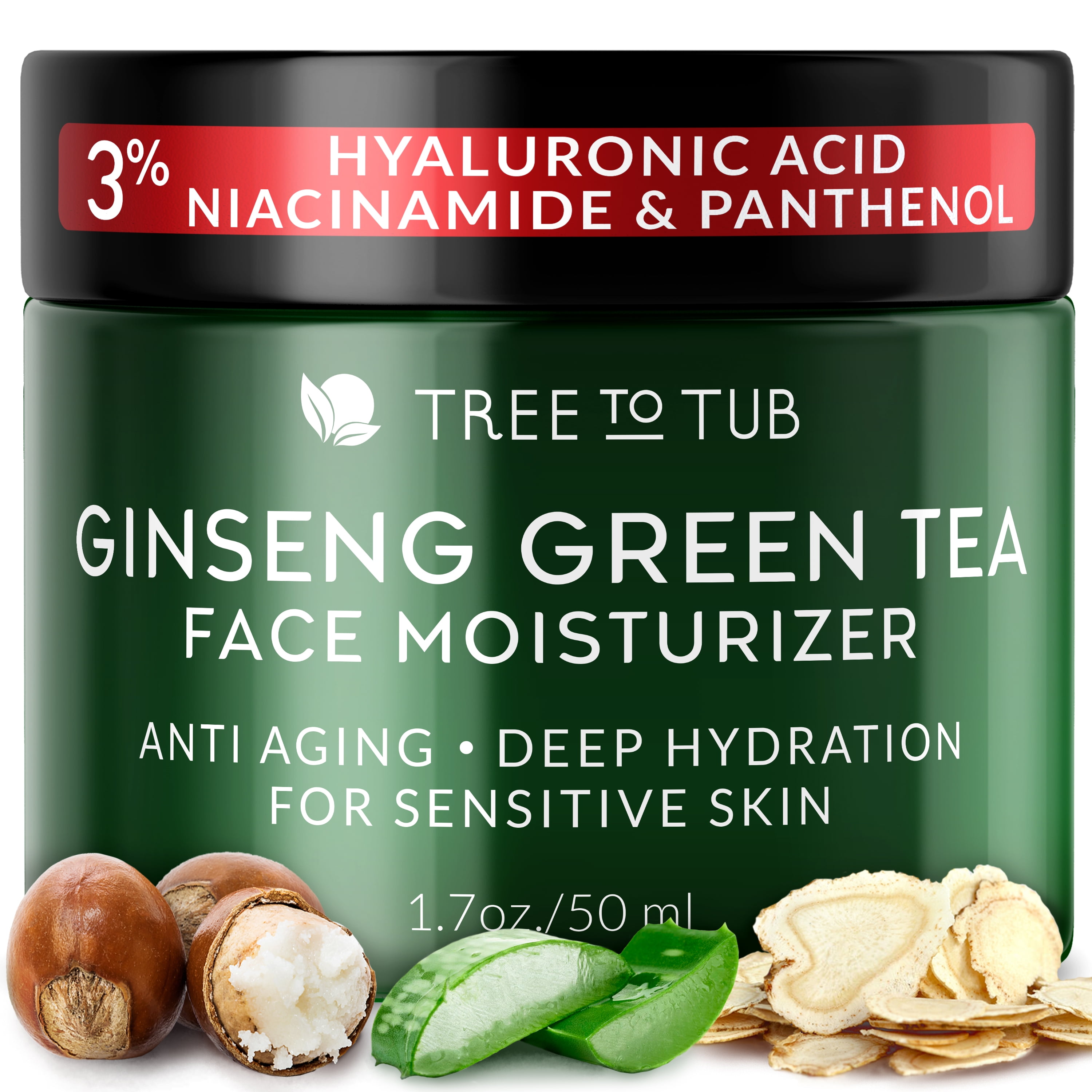 Tree to Tub Hydrating Face Moisturizer - Water-Based Hyaluronic Acid ...