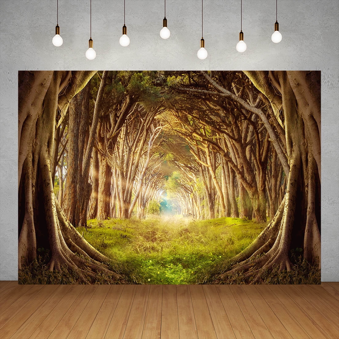 Tree Tunnel Magic Forest Jungle Party Custom Name Birthday Banner ...