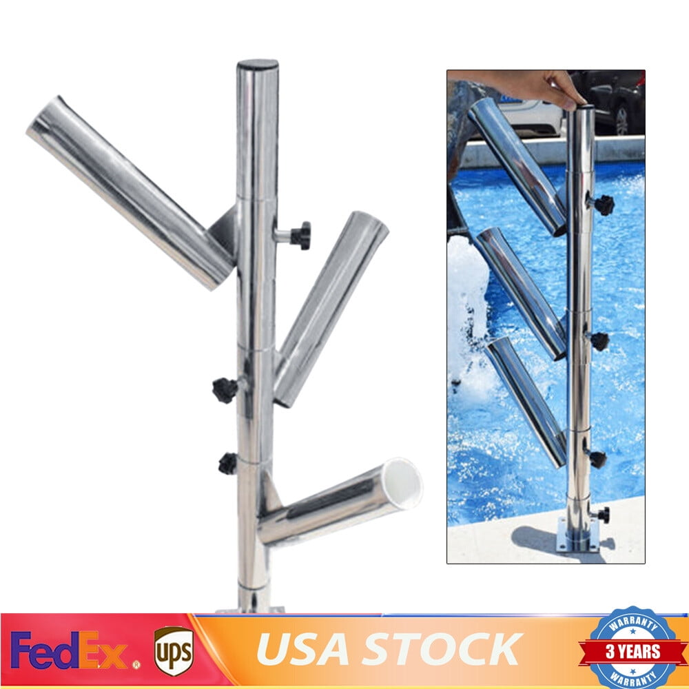 Tree Type 3 Rod Holder Adjustable Fishing Boat Rod Holder Rocket ...
