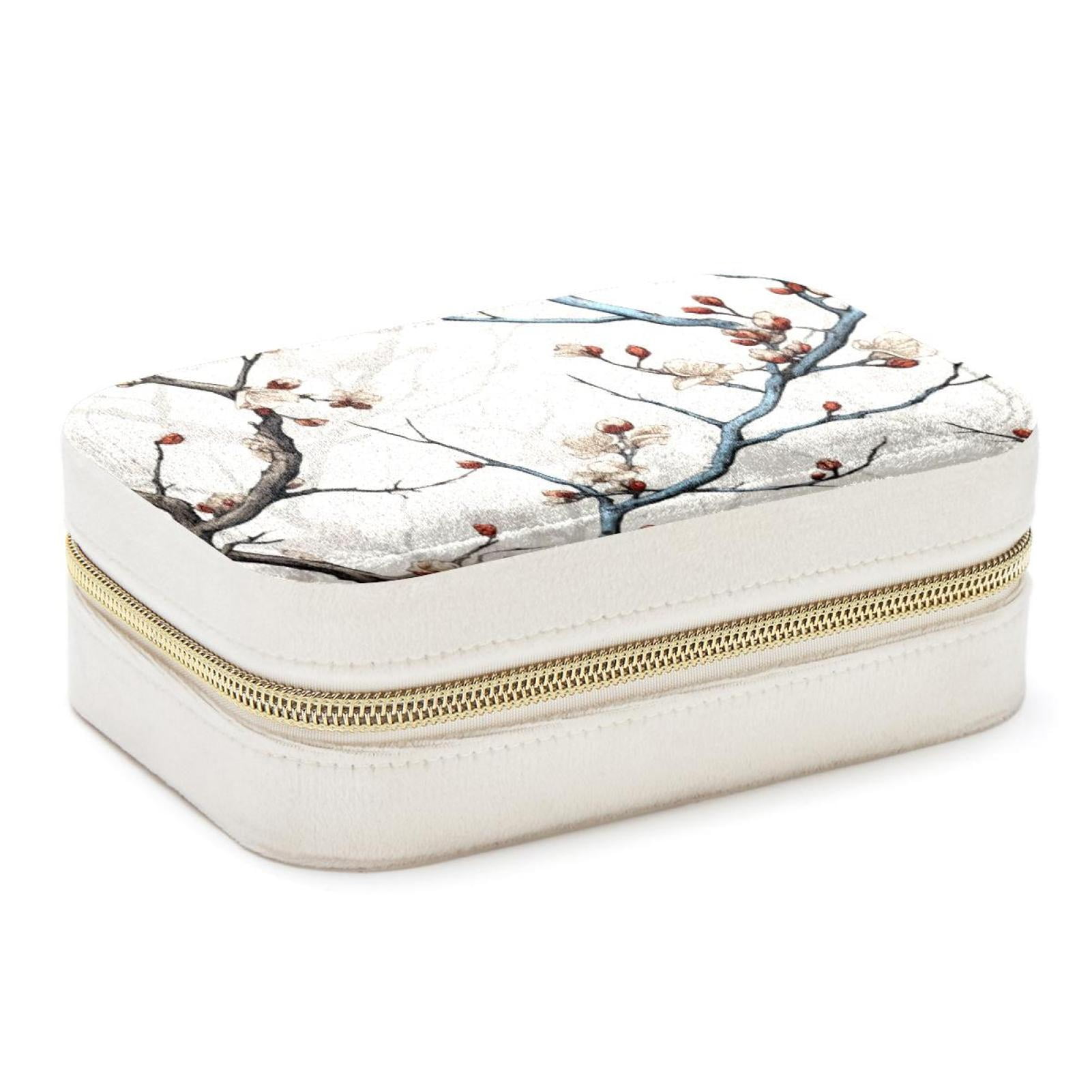 Tree Velvet Portable Jewelry Box with Removable Compartment - Ultimate ...