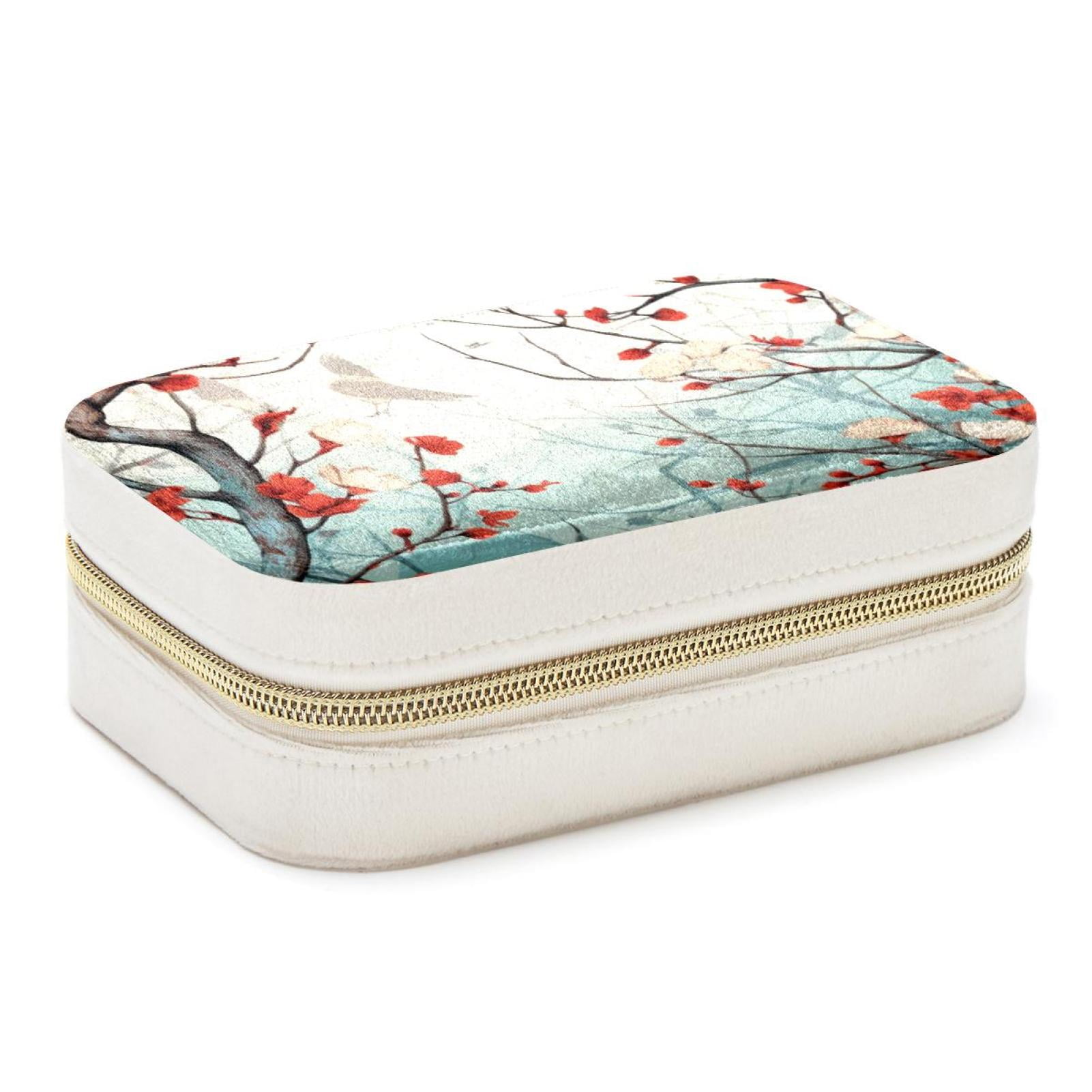 Tree Velvet Portable Travel Organizer Box with Removable Compartment ...