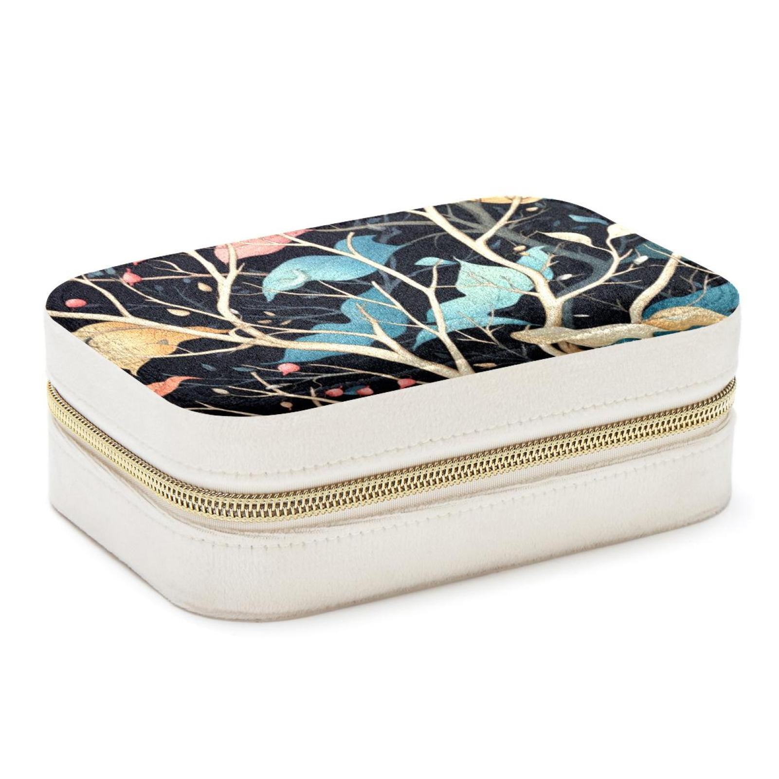 Tree Velvet Portable Travel Organizer Box with Removable Compartment ...
