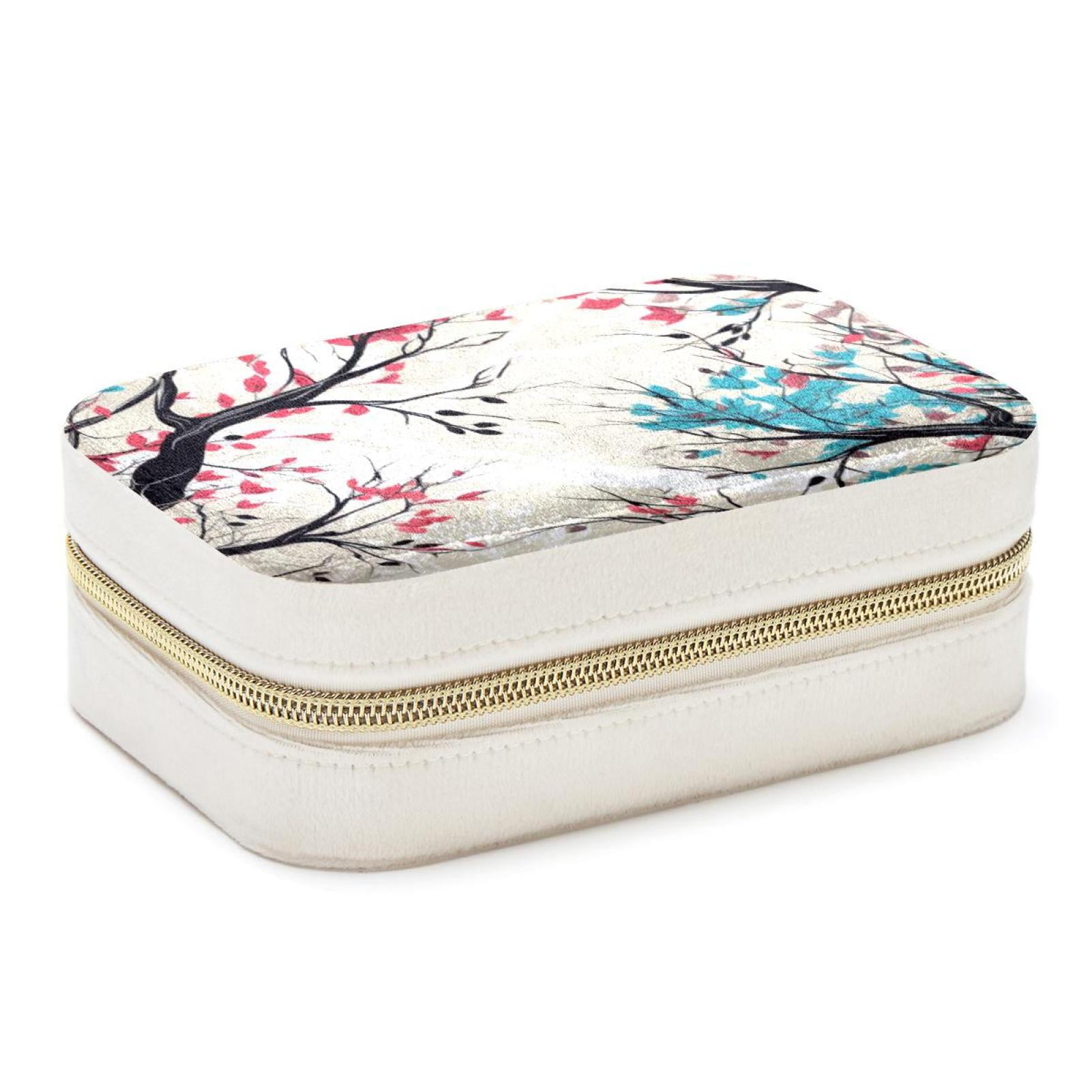 Tree Velvet Portable Travel Organizer Box with Removable Compartment ...