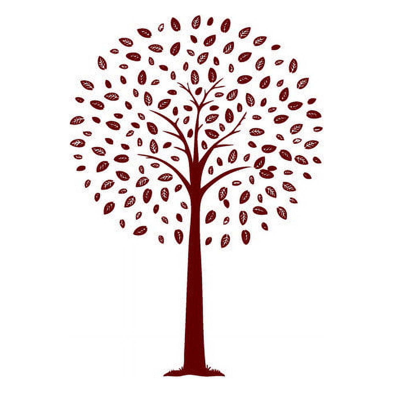 Tree Vinyl Graphic - Large - Dark Red - Walmart.com