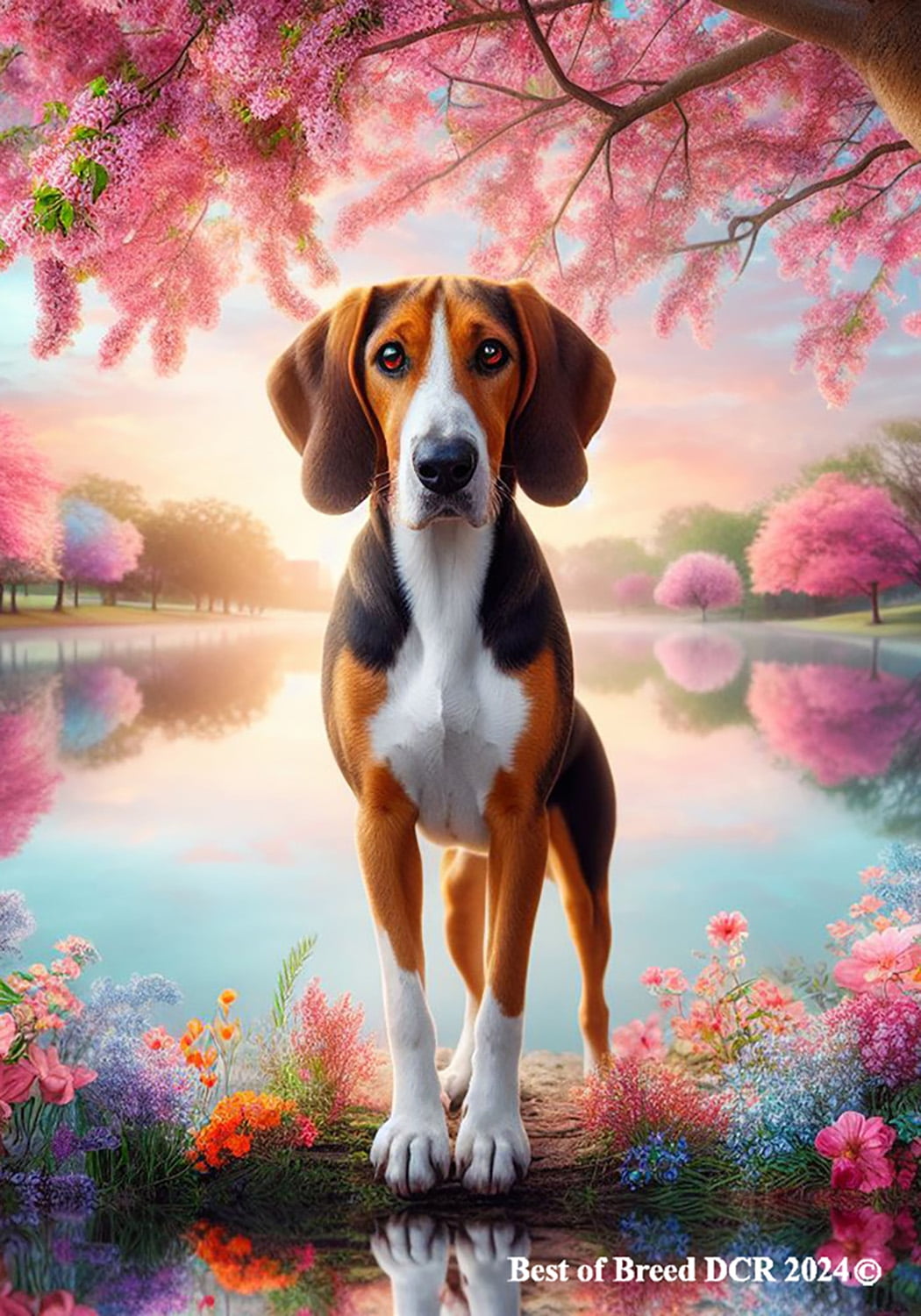Tree Walker Coonhound - Best of Breed DCR Spring House Flag - Walmart.com