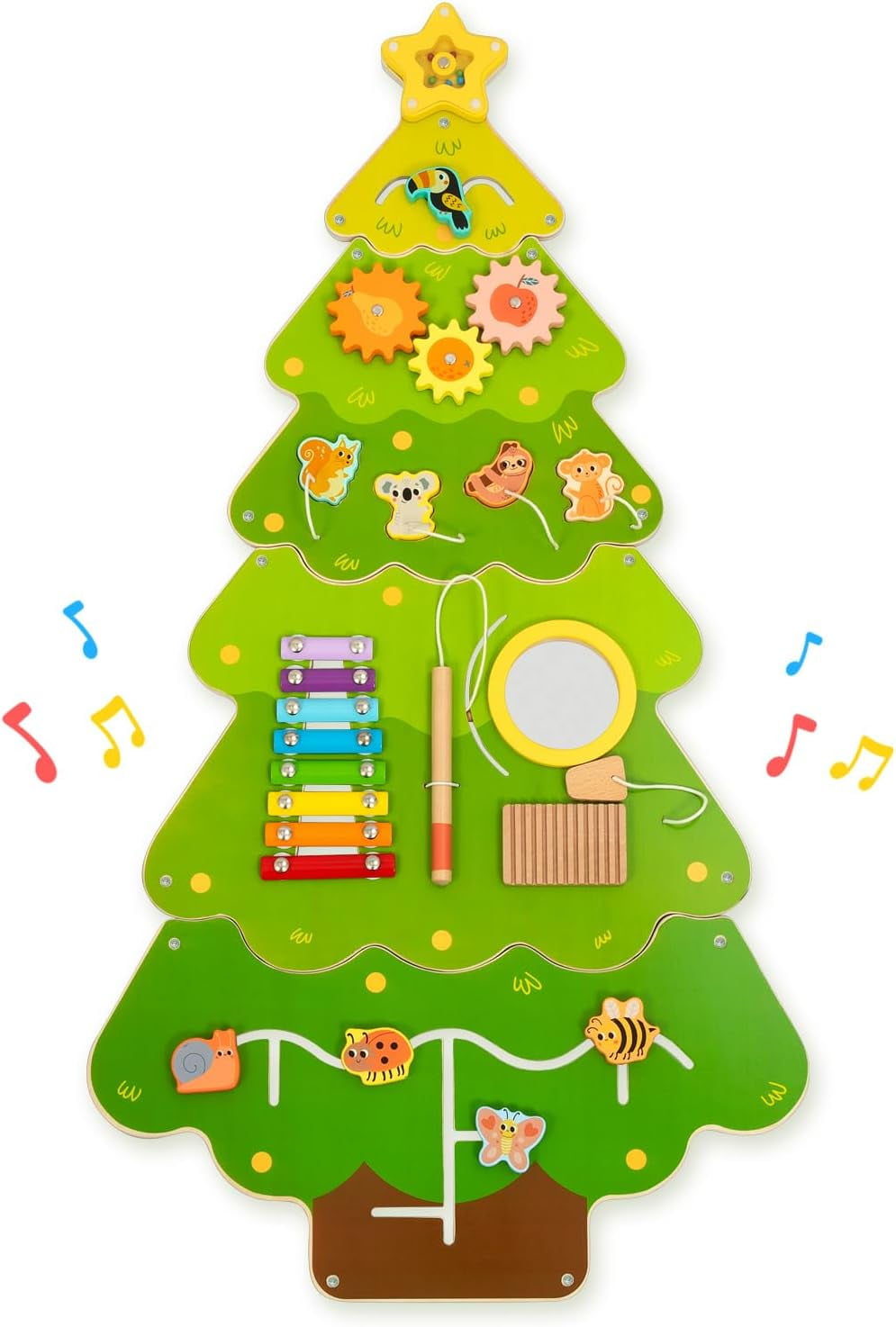 Tree Wall Busy Board Panel, Montessori Sensory Toy, Toddler Learning ...