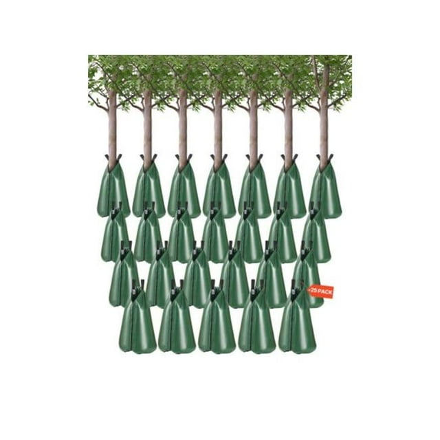 Tree Watering Bag 25 Packs 20 Gallons Slow Release Tree Drip Irrigation ...