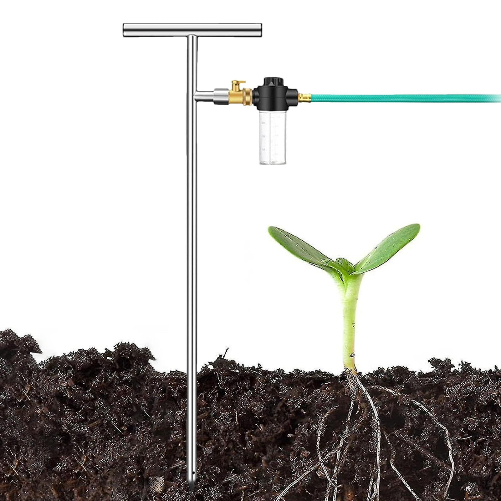 Tree Watering Spike, Stainless Steel Root Feed Tool with Fertilizer ...