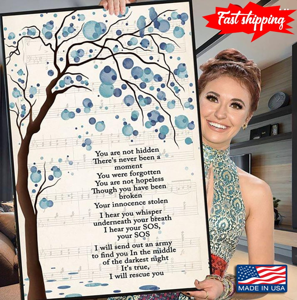 Tree With Blue Drops & Sheet Music Theme Rescue Lyrics You Are Not ...