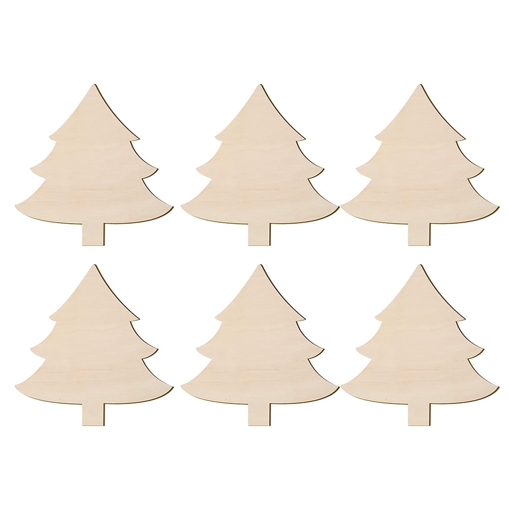 Tree Wooden Christmas Wood Cutouts Crafts Ornaments Trees Cutout Blank ...