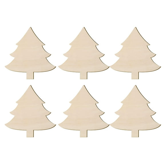 Tree Wooden Christmas Wood Cutouts Crafts Ornaments Trees Cutout Blank ...