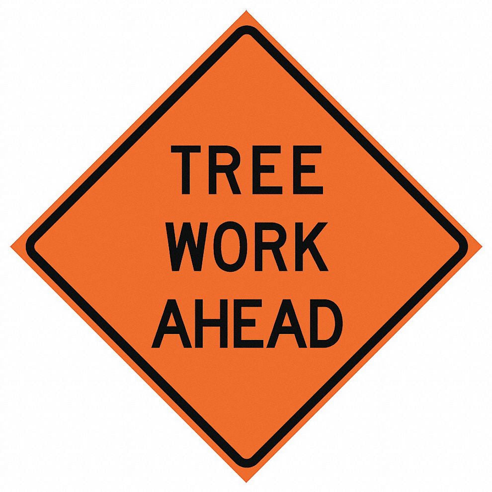 Tree Work Ahead Traffic Sign,36" x 36" - Walmart.com