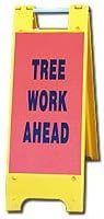 Tree Work Safety Sign (Yellow) (12 x 18) inches - Walmart.com