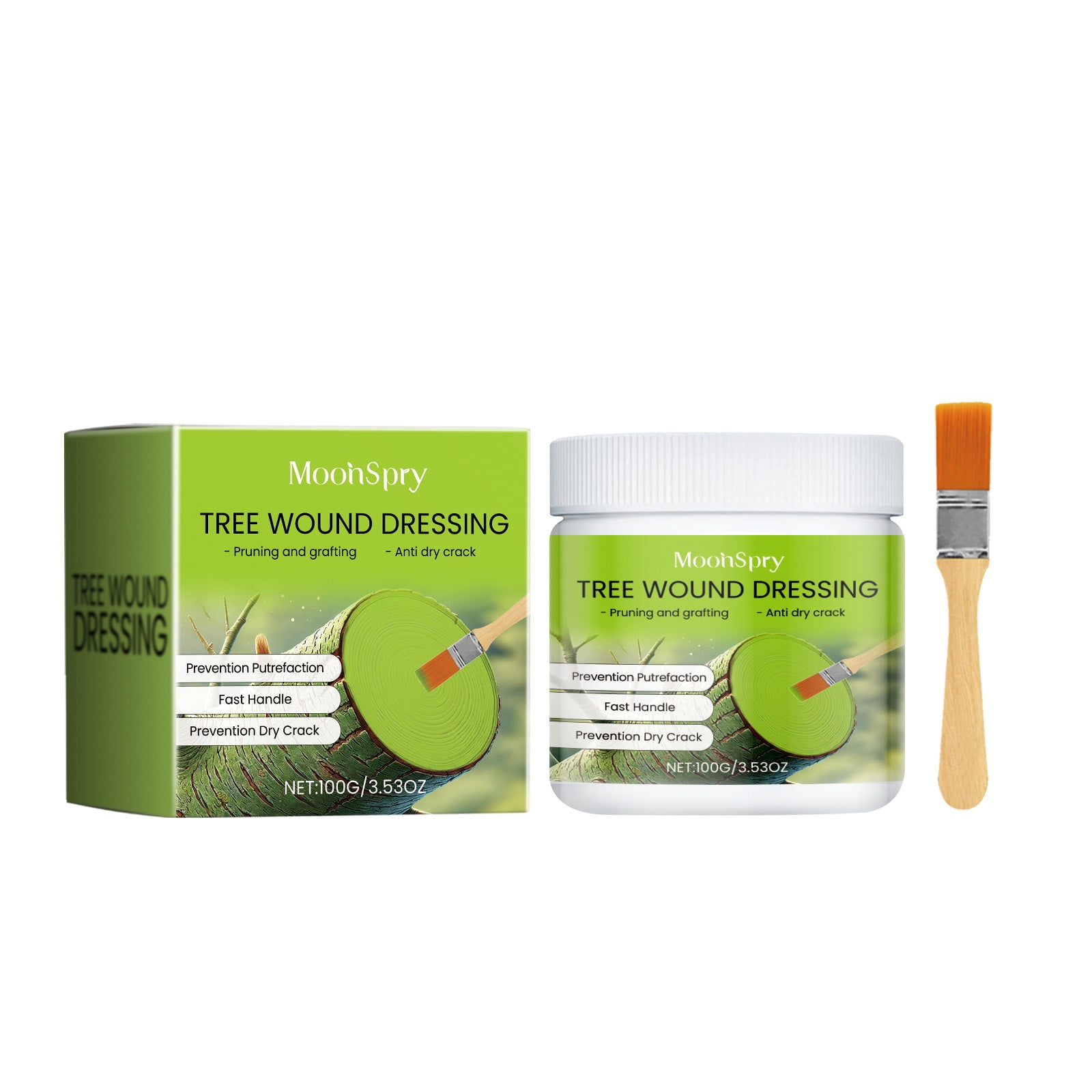 Tree Wound Pruning Sealer, Tree Wound Dressing with Brush, Pruning ...