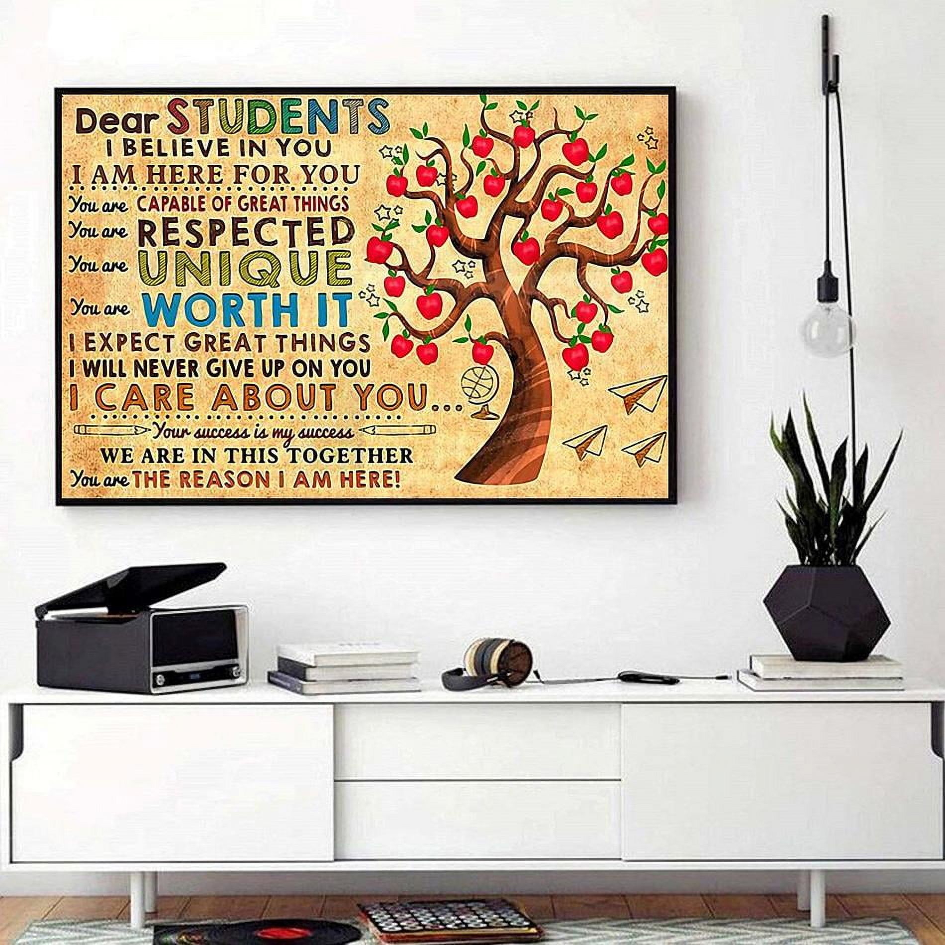 Tree apple poster dear students I believe in you i am here for you 16 x ...