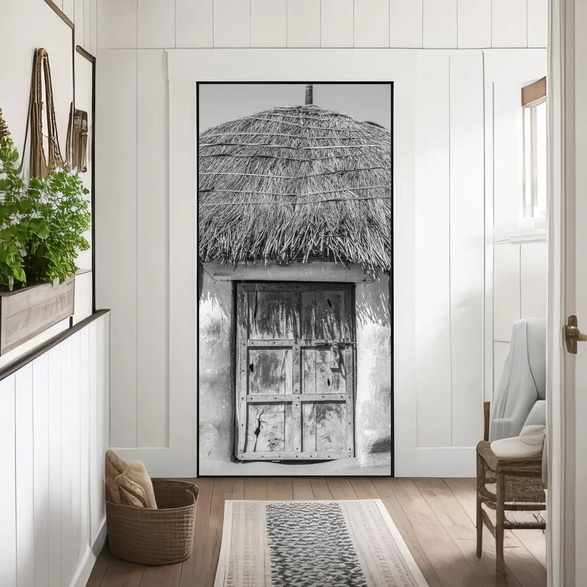 Tree landscape door stickers Nature landscape wallpaper Decals Mural ...
