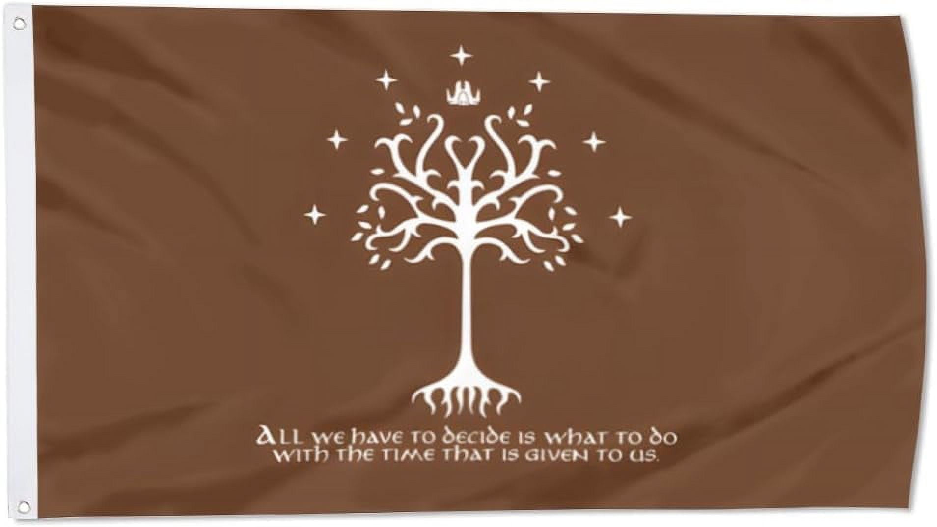 Tree of Gondor Flag the Rings flags White Gondor Moria memes with right ...